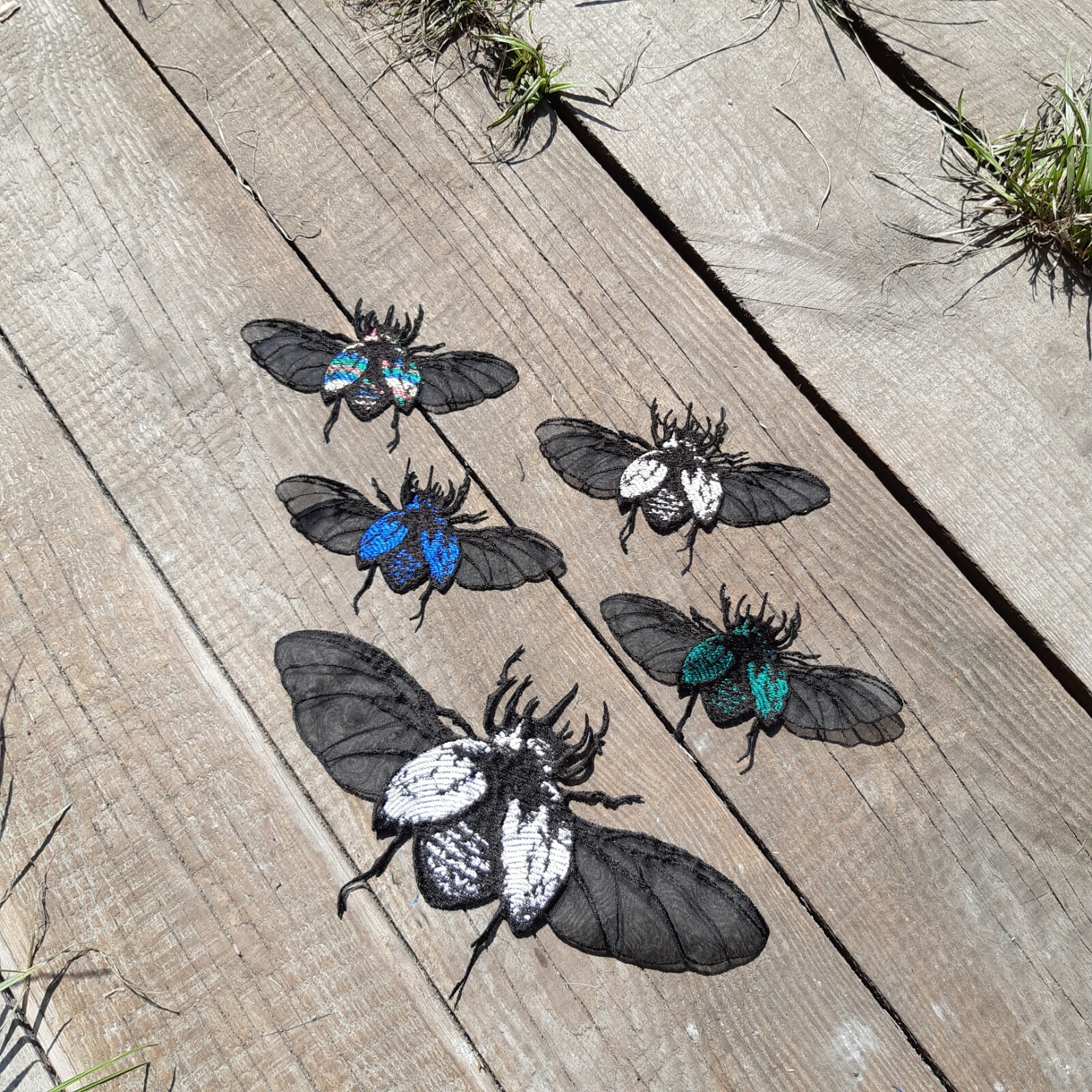 Bug Nature Art Handmade Sew-On Embroidered Patch | eBay