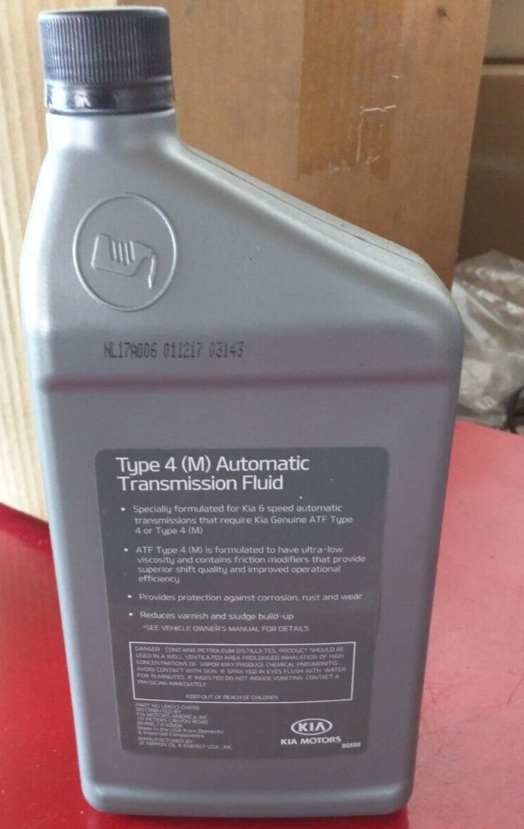 KIA ATF Automatic Transmission Fluid Type M Aka Spec IV For, 54% OFF