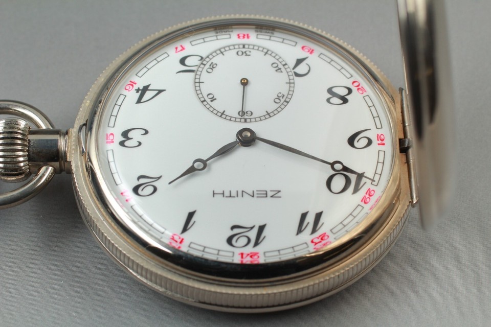 Vintage [MINT] Antique Zenith Pocket Watch 03-0160-231 Manual Winding ...