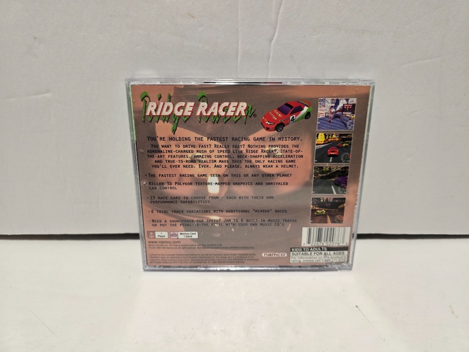 Ridge Racer Sony PlayStation 1 PS1 Complete in Box CIB 722674020763| eBay