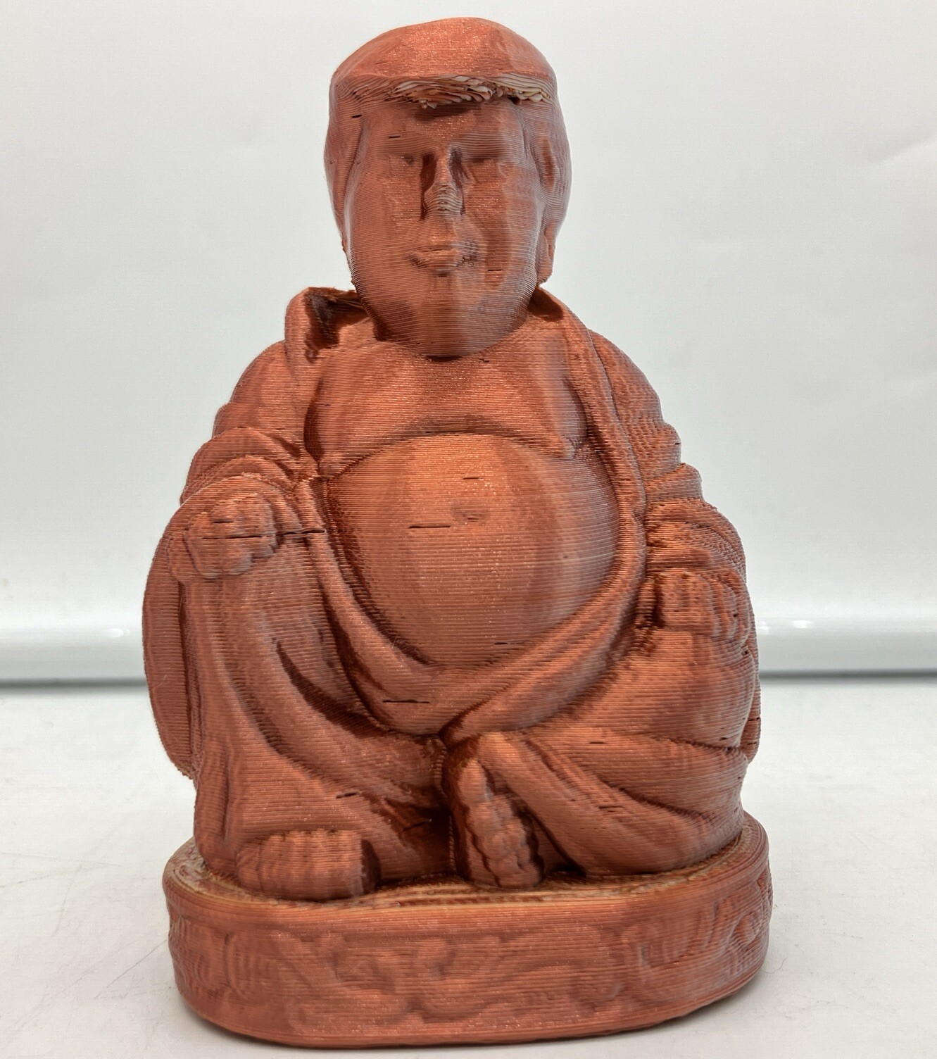 Shiny Donald Trump Buddha Statue/ Ornament - Gold Bronze Silver 3D ...