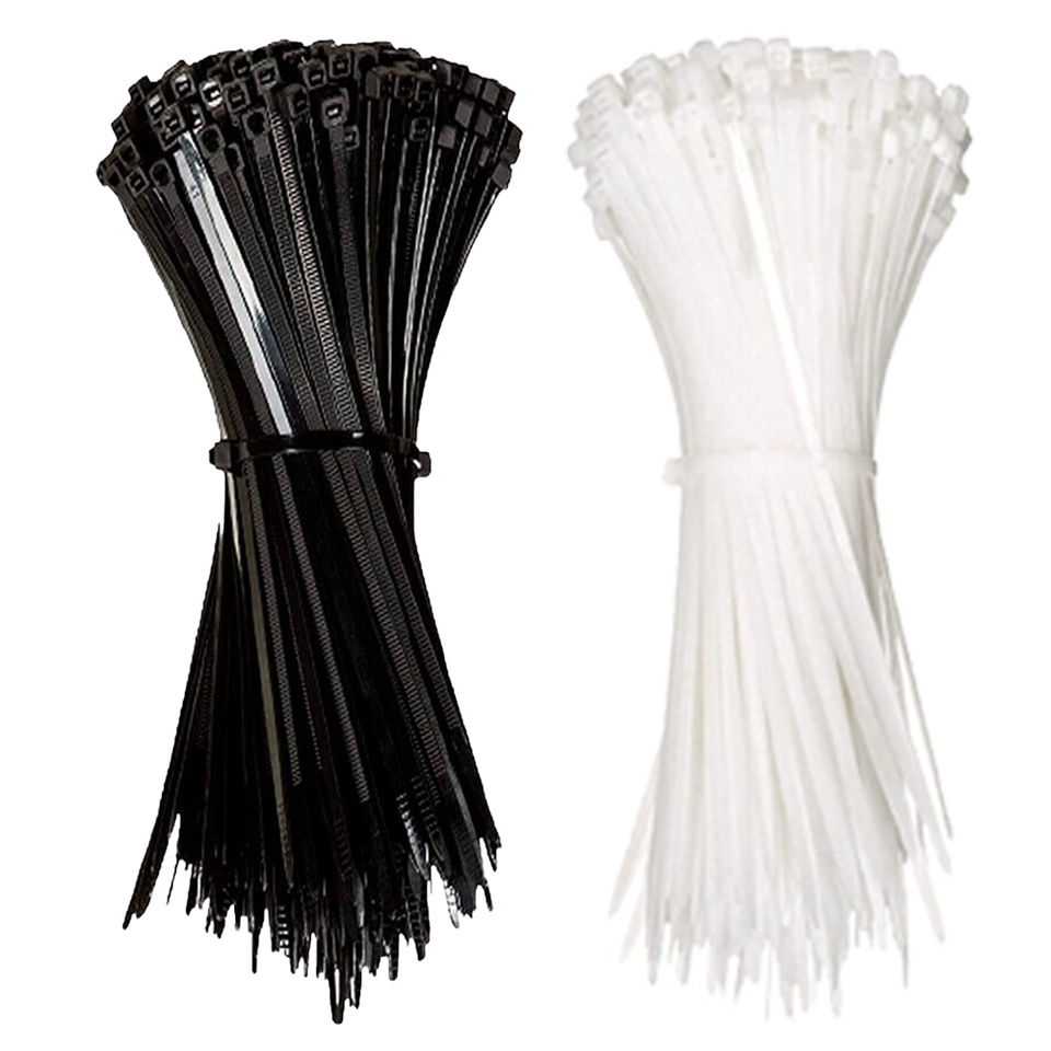 Self-locking Plastic Nylon Cable Zip Ties Mounts Wire Fasteners Cable ...