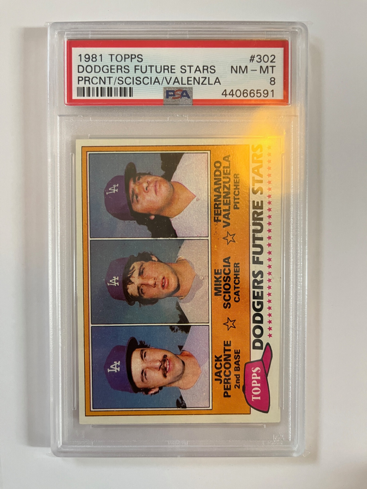 Fernando Valenzuela Rookie, 1981 Topps #302, PSA 8 NM-Mint - LA Dodgers ...