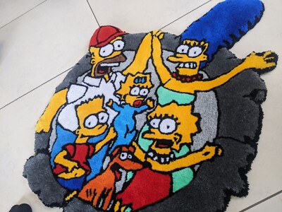 Simpsons family Handmade Custom Tufted Rug | eBay