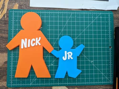 Nick Jr logo sign parent child 3D printed display | eBay