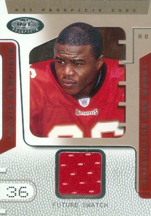 Travis Stephens jersey relic football card 2002 Fleer Hot Prospects #87 ...