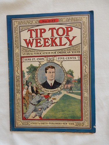 RARE: Tip Top Weekly Magazine #637 - Frank Merriwell June 27, 1908 ...