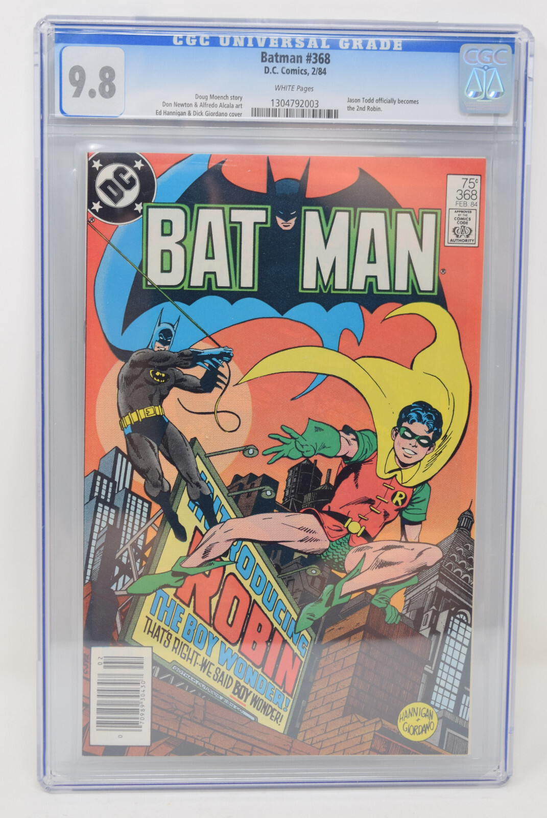 Batman 368 DC 1984 CGC 9.8 1st Jason Todd Robin Newsstand | eBay