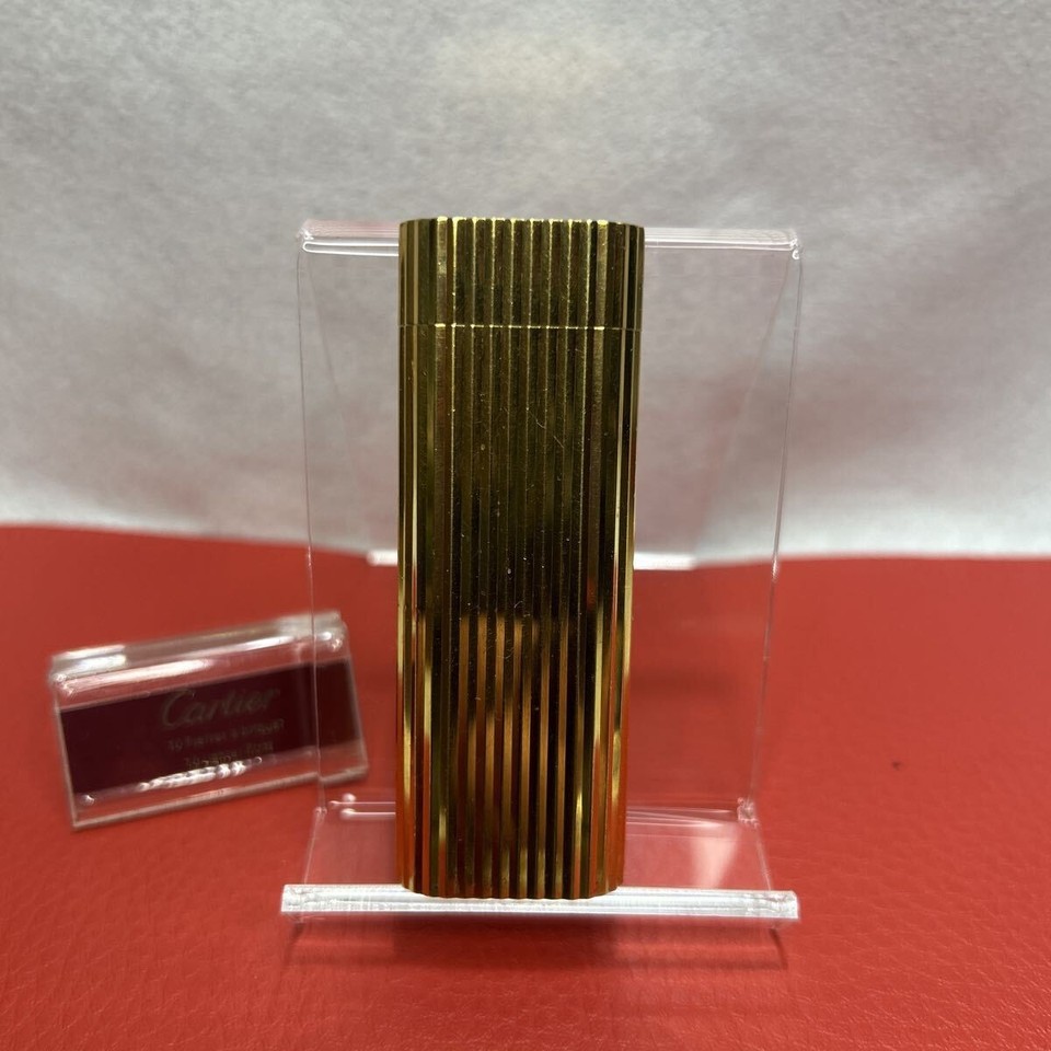 Overhauled Cartier Gas lighter Gold oval without box | eBay UK