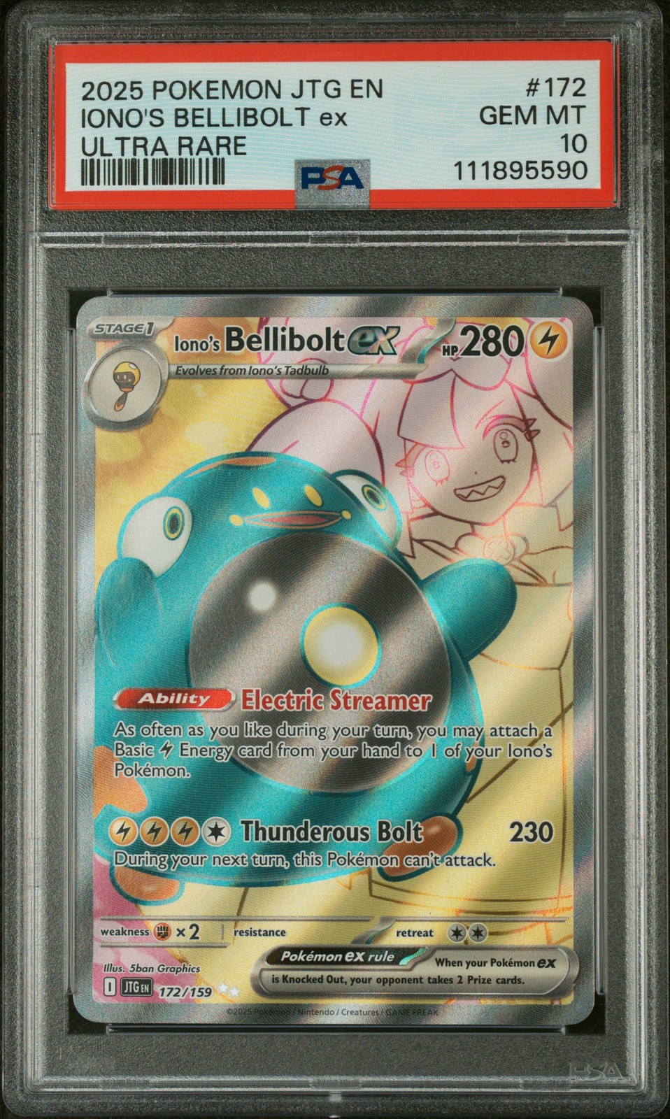 Iono's Bellibolt ex 2025 Scarlet & Violet: Journey Together #172/159 ...