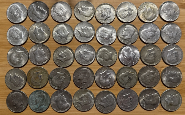 Silver, Silver, Silver - 80 – Mixture of Kennedy 50c Coins - all 40% ...