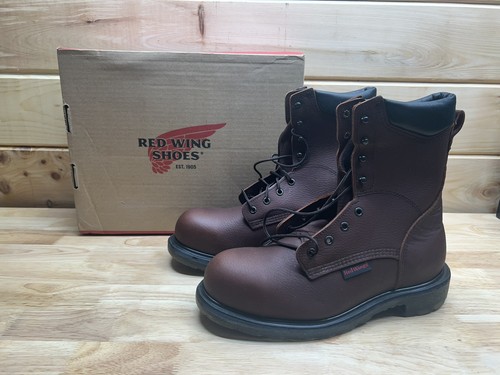 RED WING Steel Toe Electrical Hazard Leather Boots 2408 MADE USA Size 9 ...