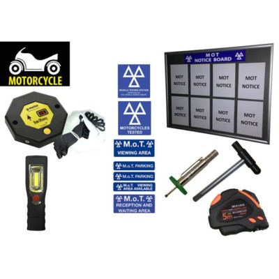 MOT Ancillary Pack for Motorcycles Tool Pack Tool Essentials Vosa ...