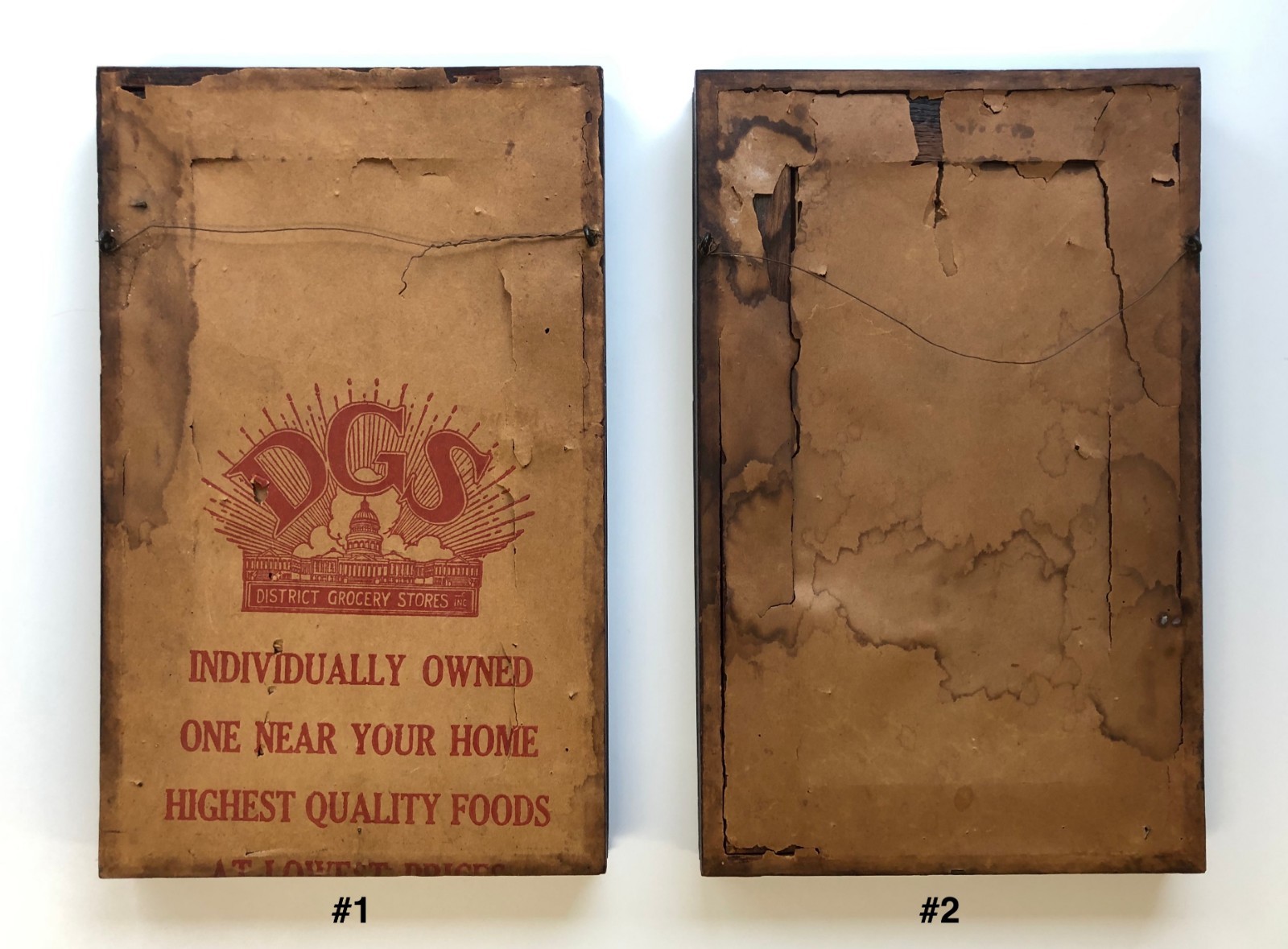 2 Alfred S. Campbell Art-Relievo 3-Dimen Deeply Embossed 1896 Framed ...