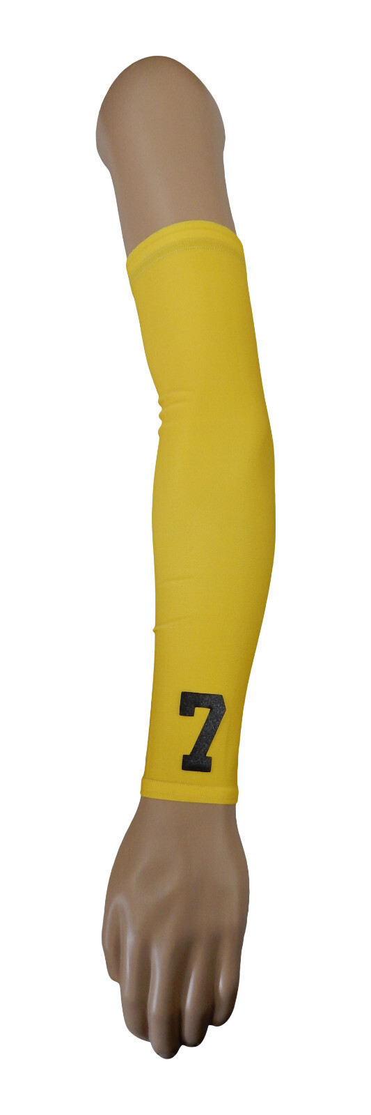 CUSTOM Number Letters Yellow Sports Arm Sleeve Basketball Football ...