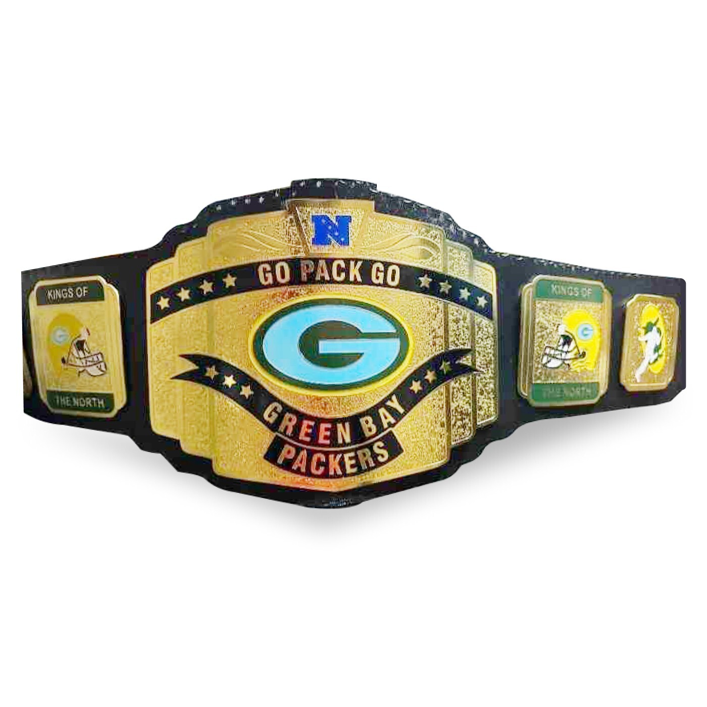Go Back GO New Green Bay Packers Championship Wrestling Belt With Zinc ...