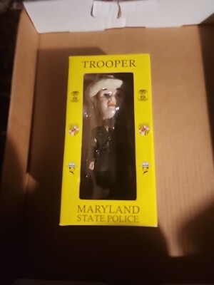 RARE Maryland State Police Trooper Bobble Head In Box MSP NICE | eBay