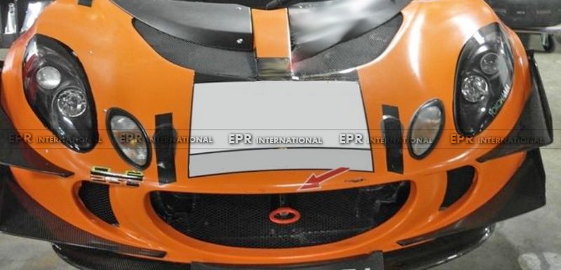 For Lotus 2007 Exige S2 Front Bumper Canard 4Pcs Carbon Fiber Bodykits ...