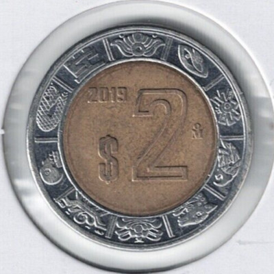 2019 Mexico Circulated Two Peso Coin | eBay