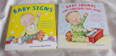 Set of 2 Joy Allen board books- Baby signs/sounds | eBay