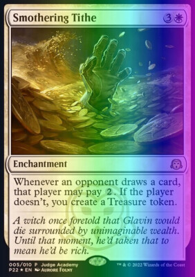 MTG Magic the Gathering Smothering Tithe (5/10) Judge Gift Cards 2022 ...