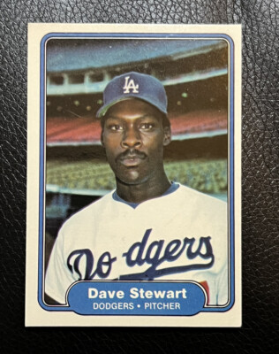 1982 Fleer #24 Dave Stewart RC Los Angeles Dodgers | eBay