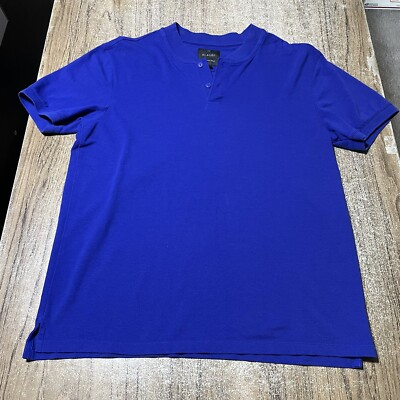 01.Algo Men’s Collarless Performance Pique Polo Shirt Size L #24203 | eBay