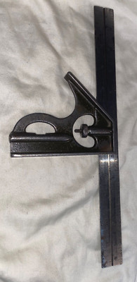 The Lufkin Rule Co No. 4 Hard Steel Rule Combination Square Level USA ...