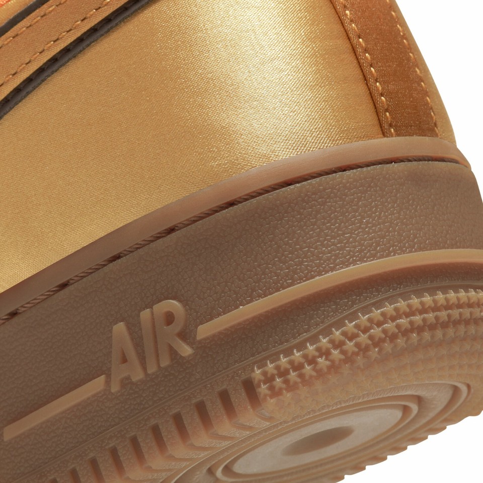 Nike Air Force 1 '07 Premium Quilted Satin ‘Wheat’ CU6724-777 Size 8.5 ...