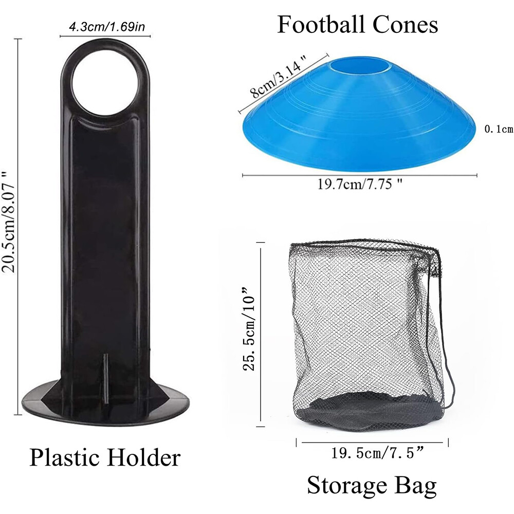 15Pack Fitness Exercise Sports Training Discs Markers Cones Soccer ...