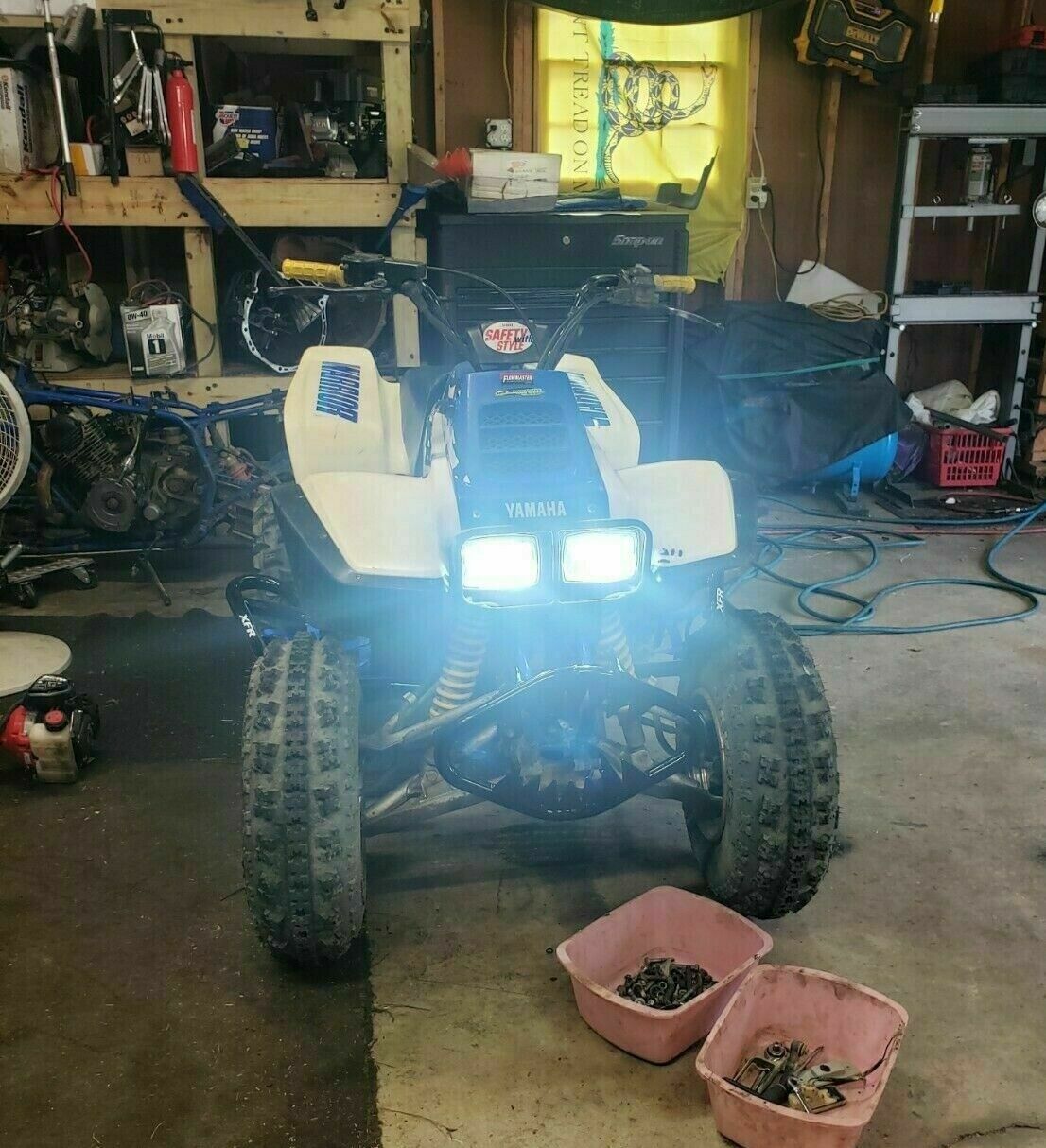 2 SUPER Bright LED Headlight for Stanley A3603 12V 25/25W T19L Clear ...