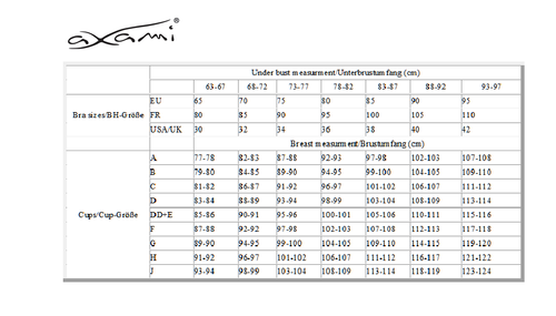 Axami Hebe BH rot Büstenhebe mit Bügel Cups große Größen Plus Size ...