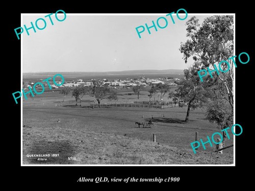 OLD LARGE HISTORIC PHOTO OF ALLORA QLD VIEW OF TOWNSHIP c1900 | eBay