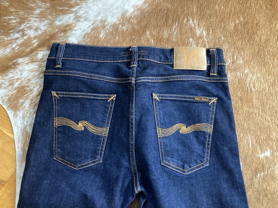 Nudie Lean Dean Dry 16 Dips W 33 L 36 Organic Cotton Non Selvage ...