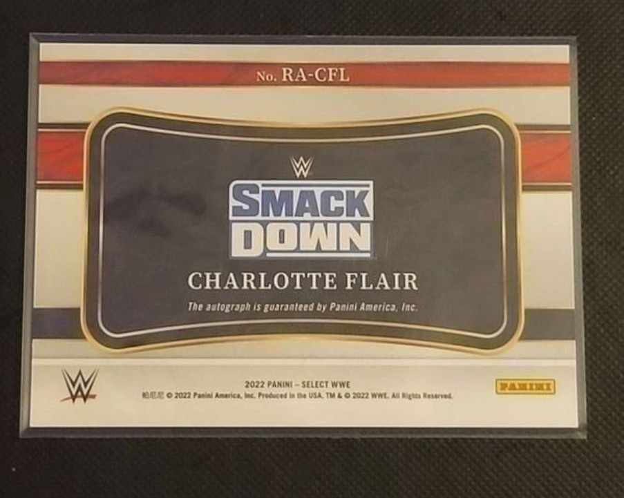 Charlotte Flair 2022 Select WWE Ringside Action Auto Autograph ...