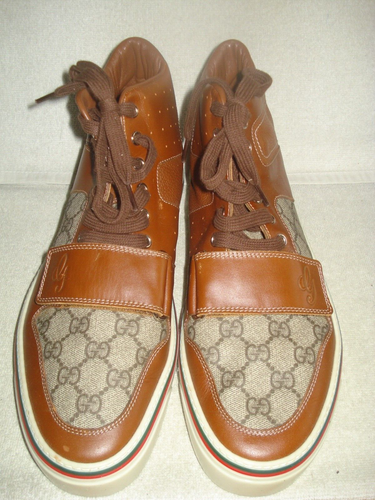 100% AUTHENTIC USED MEN GUCCI SUPREME HIGH TOP SNEAKER 9 G/US 9.5 D | eBay