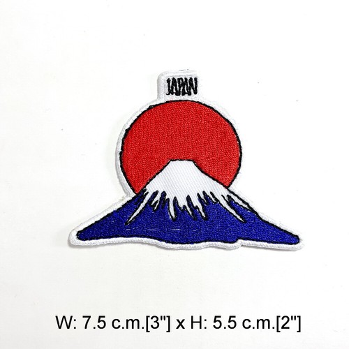 Mount Fuji Patch Japan Mountain Travel Artwork Emblem for DIY Iron on ...