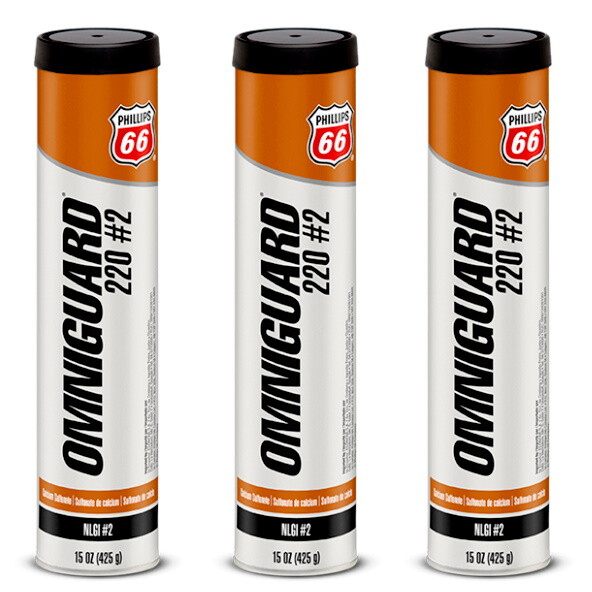 Phillips 66 Omniguard 220 #2 Grease 14oz Tube Polyurea NLGI GC-LB (3 ...