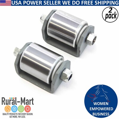 2 Pack RV Trailer Skid Wheels 2” Heavy-Duty Weld-On Steel Rollers | eBay