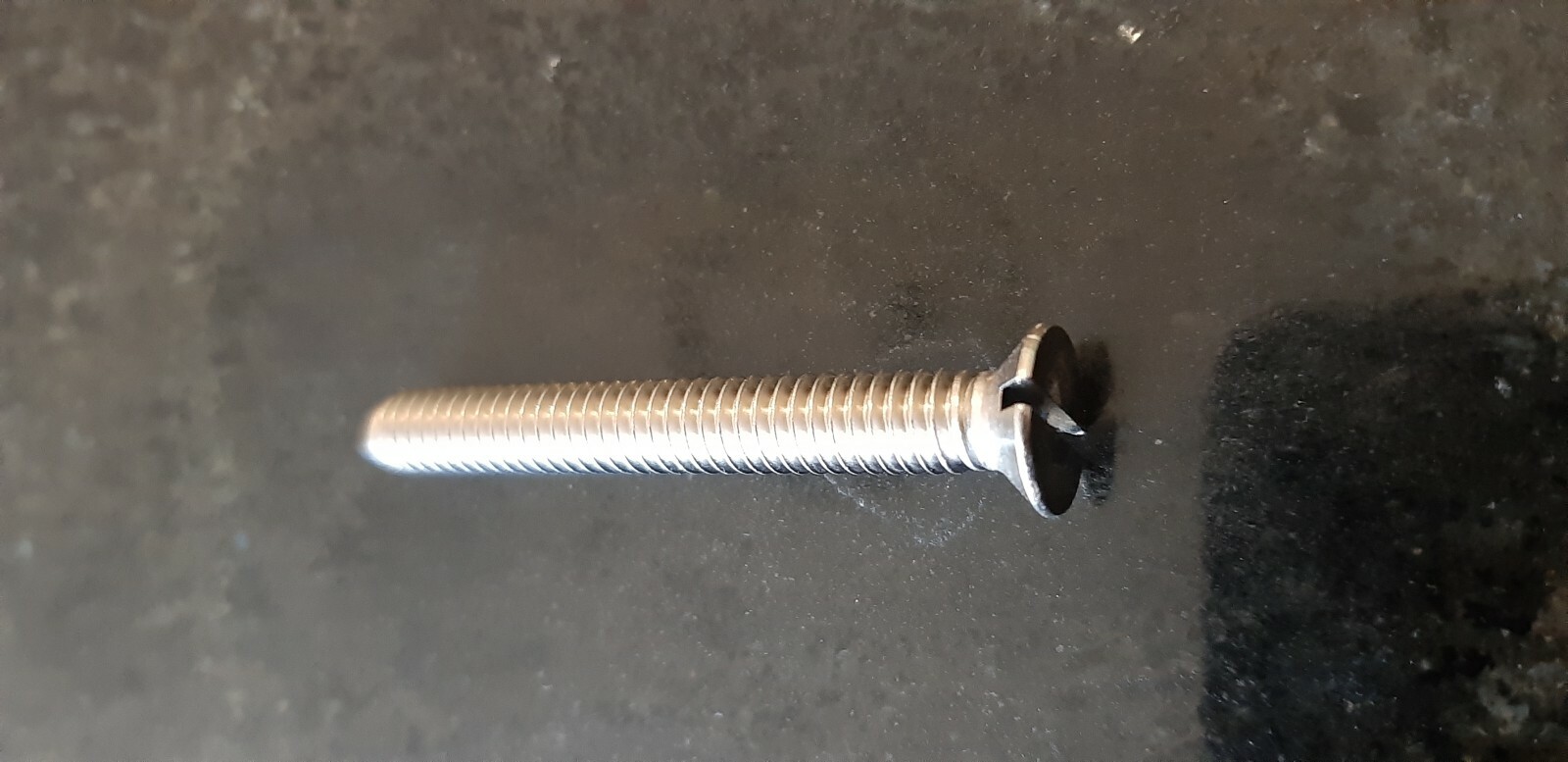 1/4" W Bsw. Unc. X 2" countersunk slot Machine SCREW pack 10 stainless ...