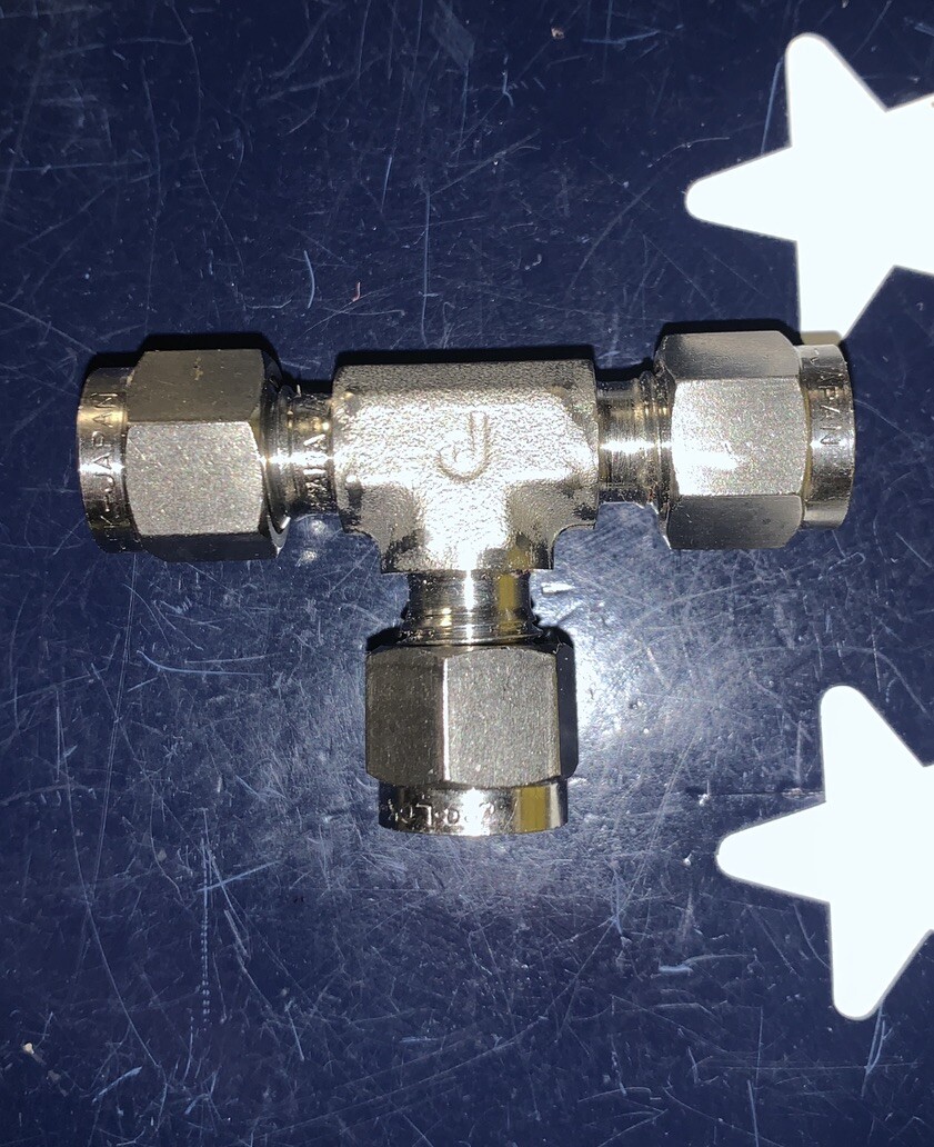 Ro-lok 1/4” Tube UNION TEE 316L Stainless SS-400-3 | eBay