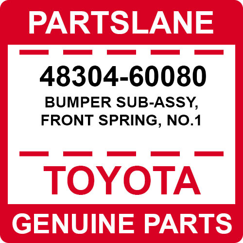 48304-60080 Toyota Spring Bumper Sub-assy 4830460080 Genuine OEM Part ...