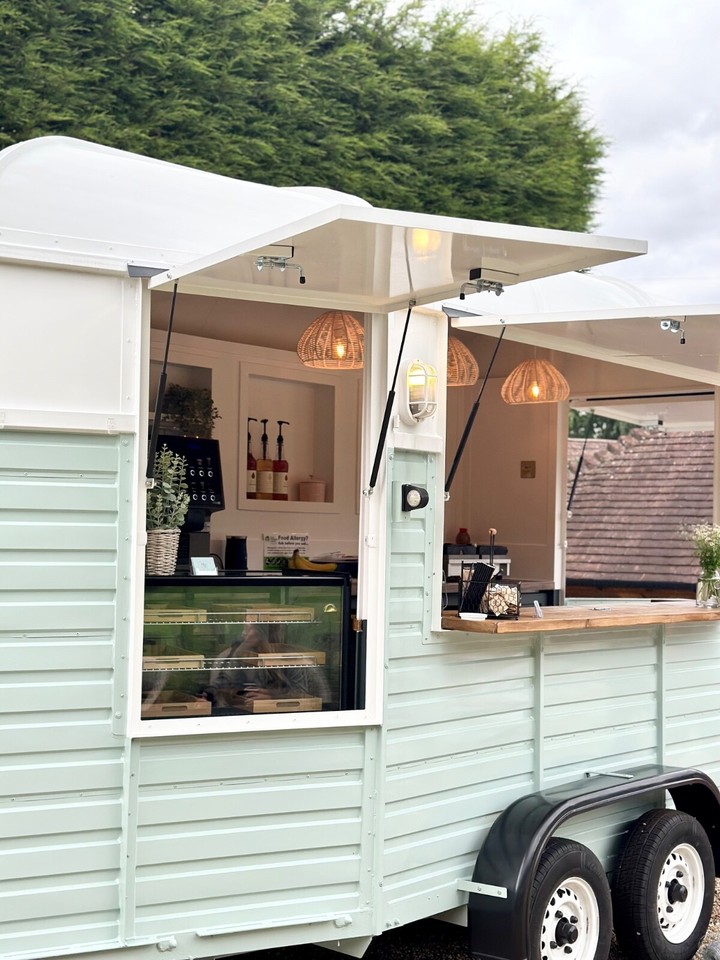 converted triple rice horse box trailer mobile bar coffee catering ...