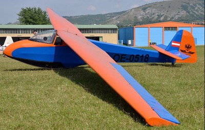 L-Spatz 55 Scheibe Germany Glider Airplane Desktop Wood Model Big New ...
