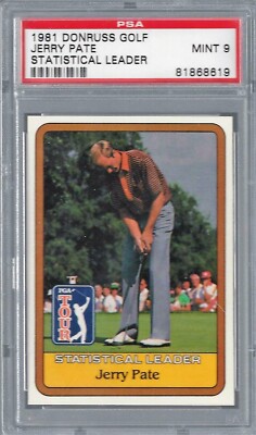 1981 Donruss Golf Jerry Pate Statistical Leader PSA 9 MINT 81868619 | eBay