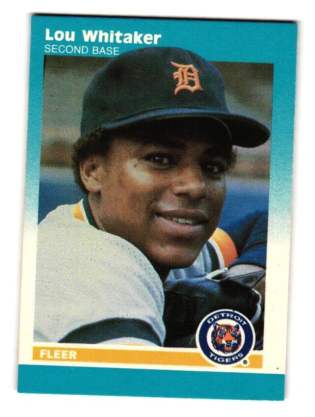 1987 Fleer Classic Miniatures # 112 Lou Whitaker Detroit Tigers | eBay