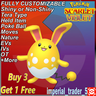 Pokémon Scarlet and Violet Shiny Azumarill W/ Best 6IV Customizable | eBay