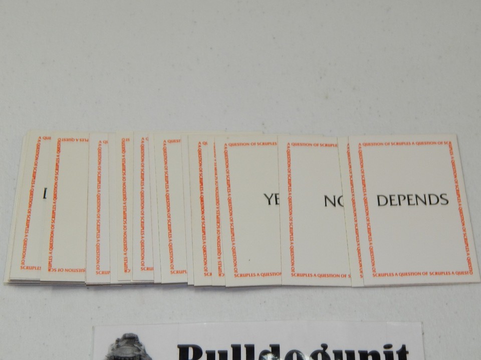 1984 A Question of Scruples Board Game Replacement Orange Cards Only | eBay