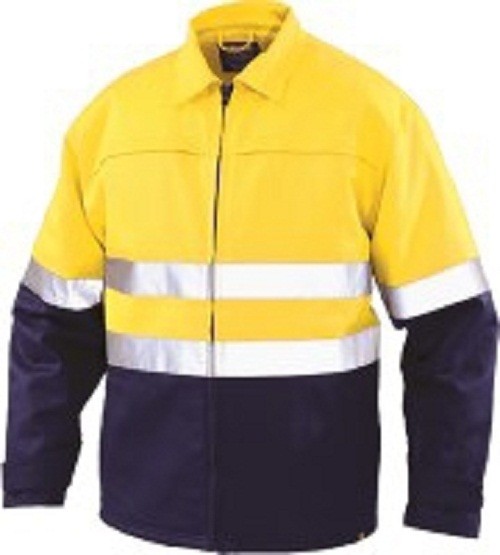 Workhorse HI-VIS REFLECTIVE TAPE JACKET MJA018 Yellow/Navy- 2XL, 3XL ...