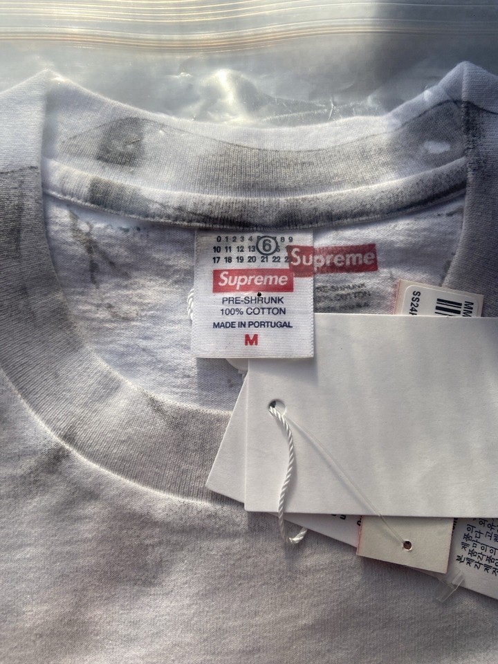 Supreme MM6 Maison Margiela Box Logo Tee Size Medium. IN HAND & READY ...